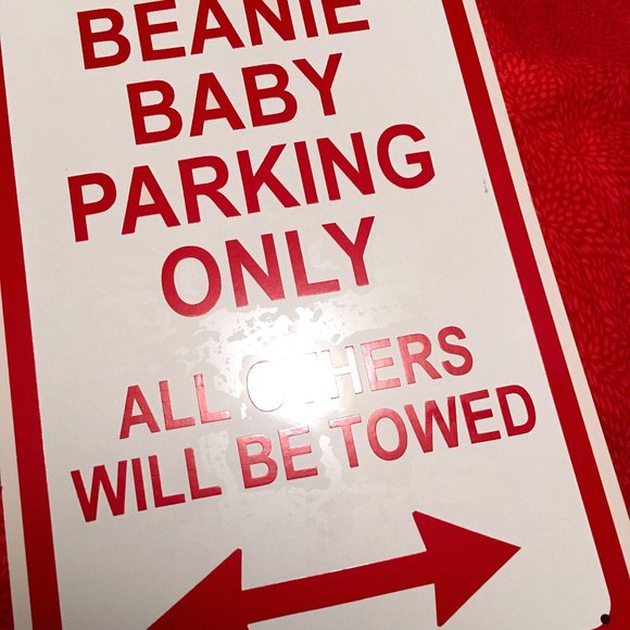 Ty | Other | Ty Beanie Baby Parking Only Sign | Poshmark
